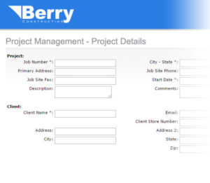 Online Project Management - Berry Construction